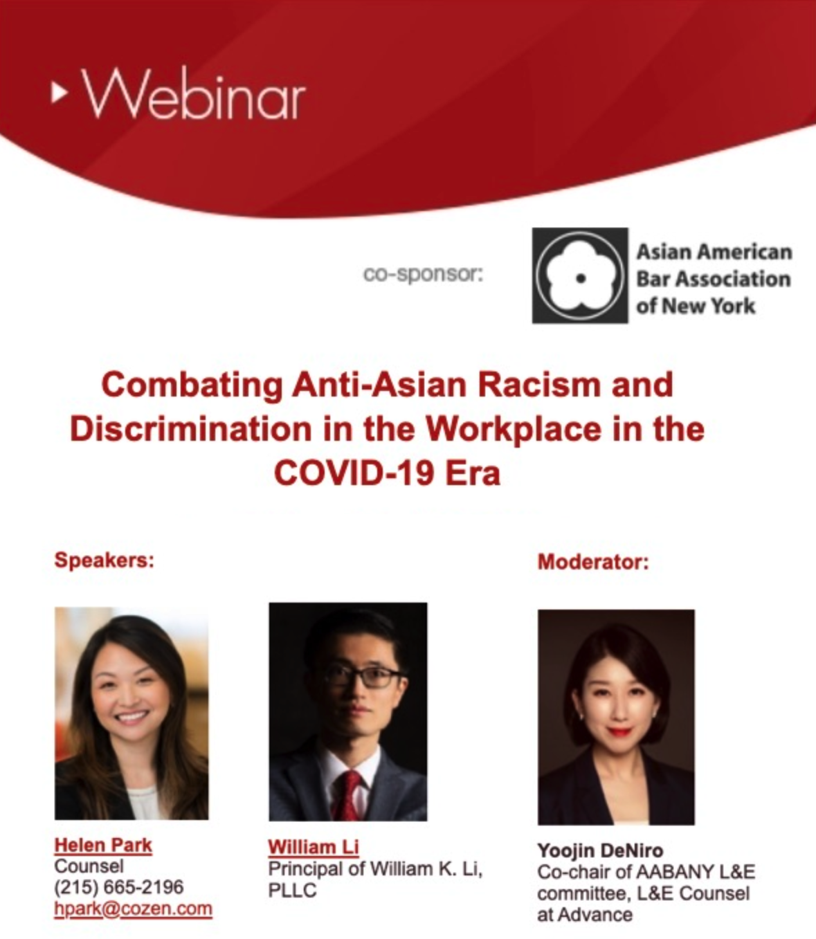 AABANY Co-Sponsors: Combating Anti-Asian Racism and Discrimination in ...